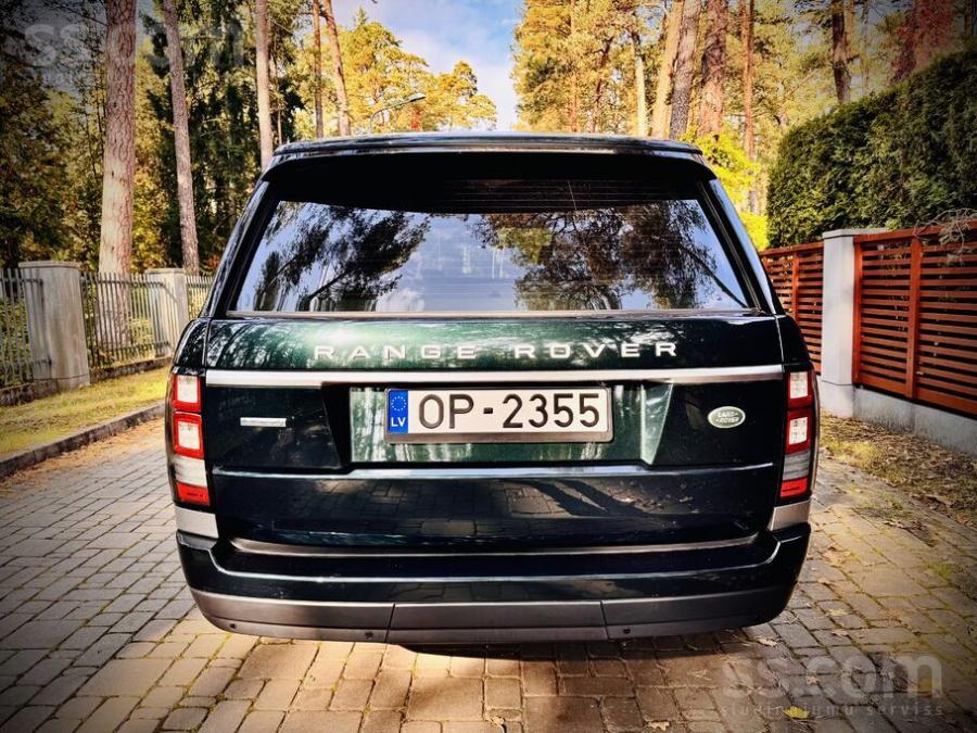 Green Land Rover Range Rover 2014 in Riga, with an engine capacity of 4.40 L and mileage of 280 thousand km for 23900 €, photo 9 on AUTOMOTO.COM.LV