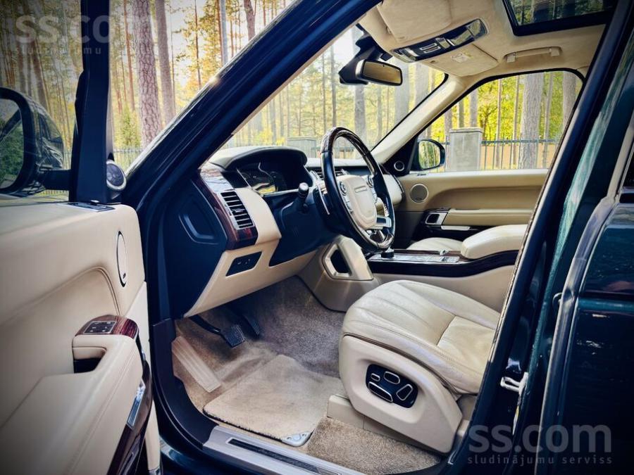 Green Land Rover Range Rover 2014 in Riga, with an engine capacity of 4.40 L and mileage of 280 thousand km for 23900 €, photo 13 on AUTOMOTO.COM.LV