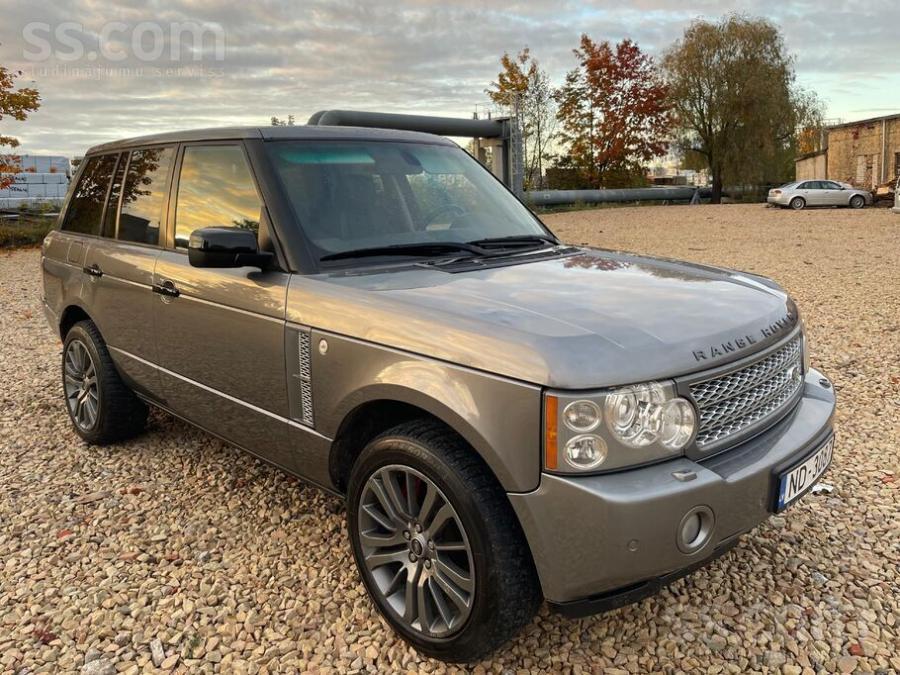 Pelēks Land Rover Range Rover 2006 Rīga, ar dzinēja tilpumu 3.60 L un nobraukumu 330 tūkst. km par 6850 €, foto 1 vietnē AUTOMOTO.COM.LV