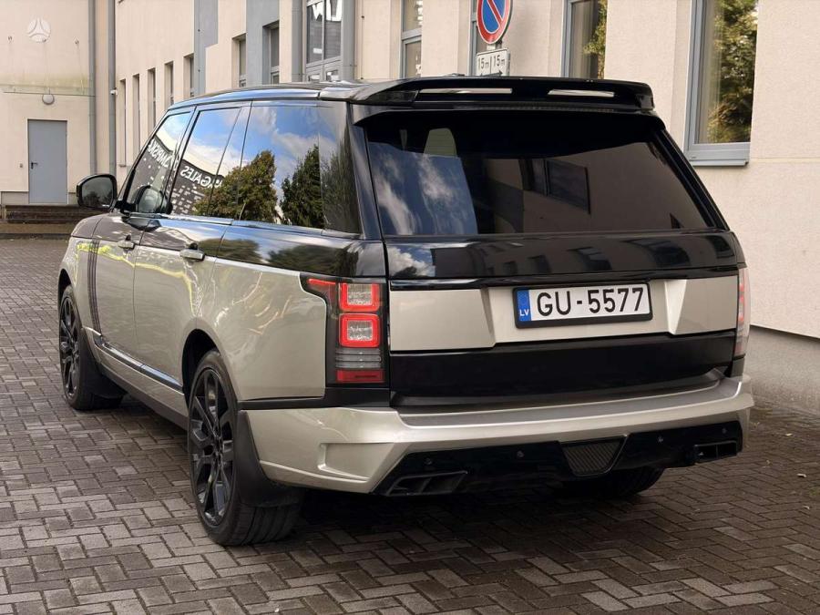 Grey Land Rover Range Rover 2013 in Vilnius, with an engine capacity of 4.37 L and mileage of 196 thousand km for 25900 €, photo 4 on AUTOMOTO.COM.LV