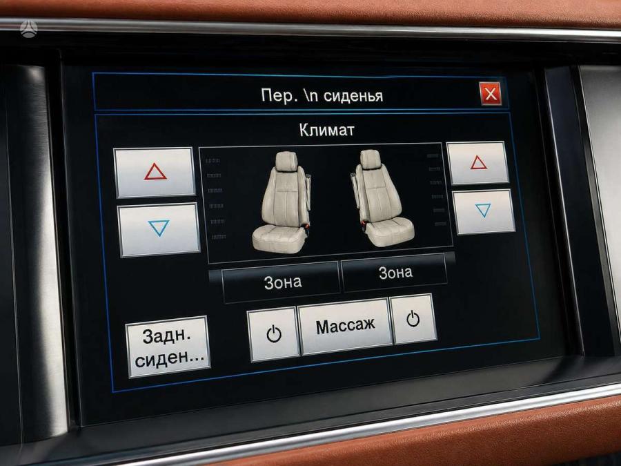 Grey Land Rover Range Rover 2013 in Vilnius, with an engine capacity of 4.37 L and mileage of 196 thousand km for 25900 €, photo 30 on AUTOMOTO.COM.LV