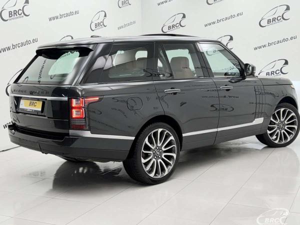 Grey Land Rover Range Rover 2014 in Vilnius, with an engine capacity of 4.37 L and mileage of 137 thousand km for 27800 €, photo 3 on AUTOMOTO.COM.LV