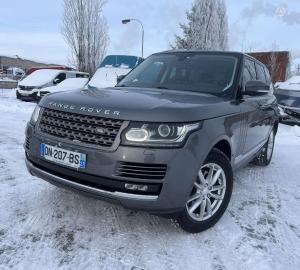 Pelēks Land Rover Range Rover 2015 Tauragė, ar dzinēja tilpumu 2.99 L un nobraukumu 229 tūkst. km par 18300 €, foto  vietnē AUTOMOTO.COM.LV