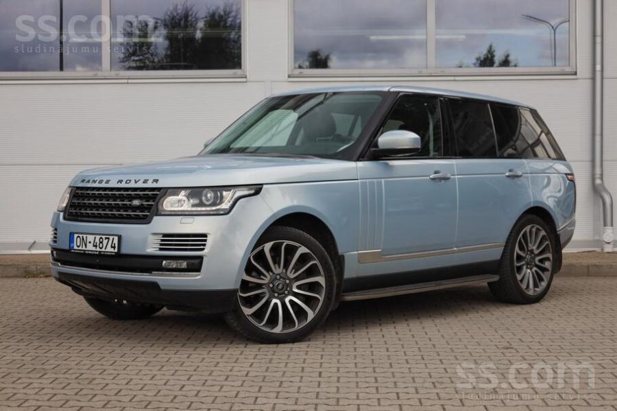 Pelēks Land Rover Range Rover 2015 Rīga, ar dzinēja tilpumu 4.40 L un nobraukumu 272 tūkst. km par 20995 €, foto 1 vietnē AUTOMOTO.COM.LV