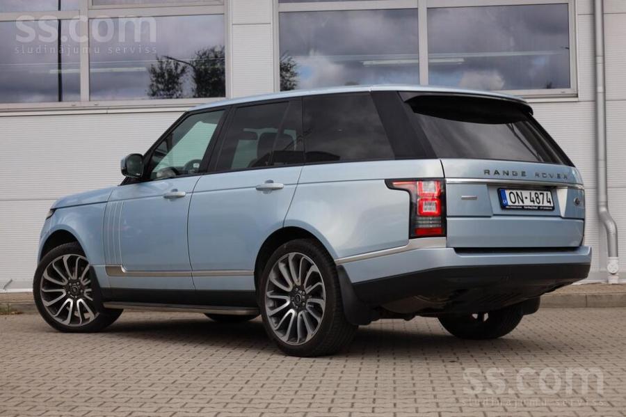 Pelēks Land Rover Range Rover 2015 Rīga, ar dzinēja tilpumu 4.40 L un nobraukumu 272 tūkst. km par 20995 €, foto 6 vietnē AUTOMOTO.COM.LV