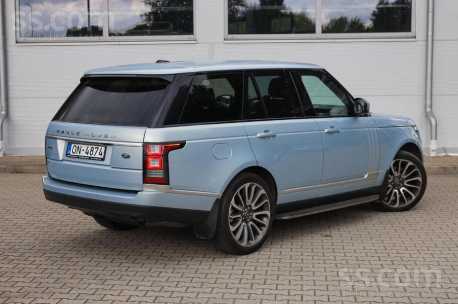 Pelēks Land Rover Range Rover 2015 Rīga, ar dzinēja tilpumu 4.40 L un nobraukumu 272 tūkst. km par 20995 €, foto 9 vietnē AUTOMOTO.COM.LV