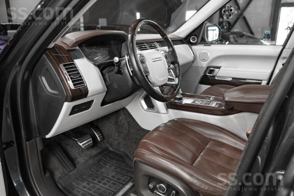 Pelēks Land Rover Range Rover 2017 Rīga, ar dzinēja tilpumu 3.00 L un nobraukumu 253 tūkst. km par 23560 €, foto 9 vietnē AUTOMOTO.COM.LV