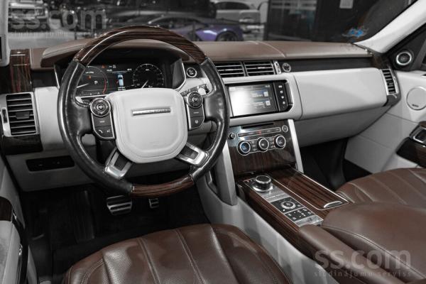 Pelēks Land Rover Range Rover 2017 Rīga, ar dzinēja tilpumu 3.00 L un nobraukumu 253 tūkst. km par 23560 €, foto 10 vietnē AUTOMOTO.COM.LV