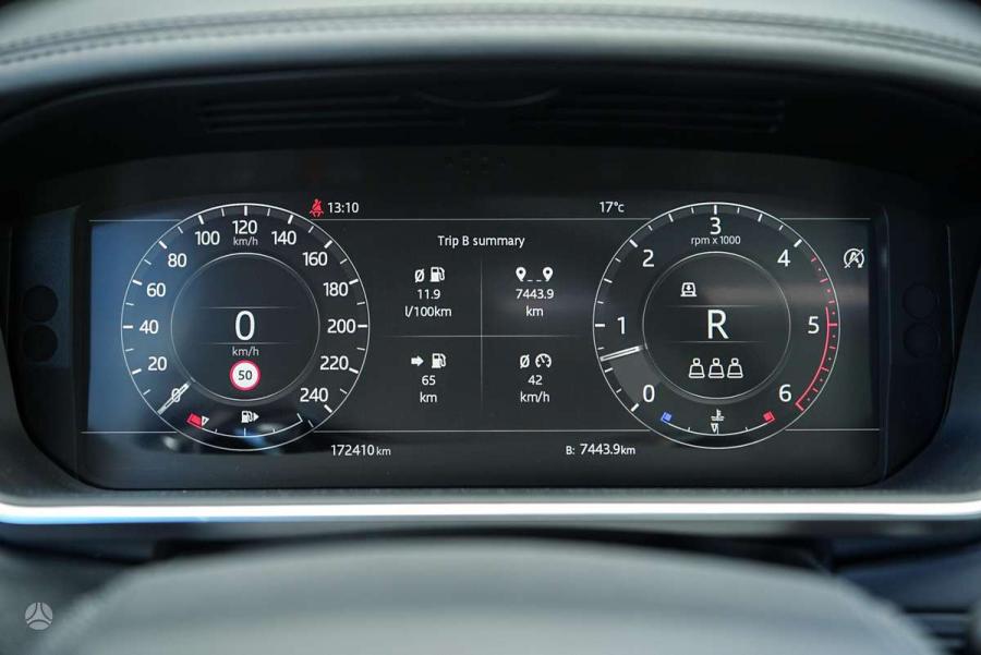Grey Land Rover Range Rover 2019 in Kaunas, with an engine capacity of 4.37 L and mileage of 172 thousand km for 39450 €, photo 31 on AUTOMOTO.COM.LV