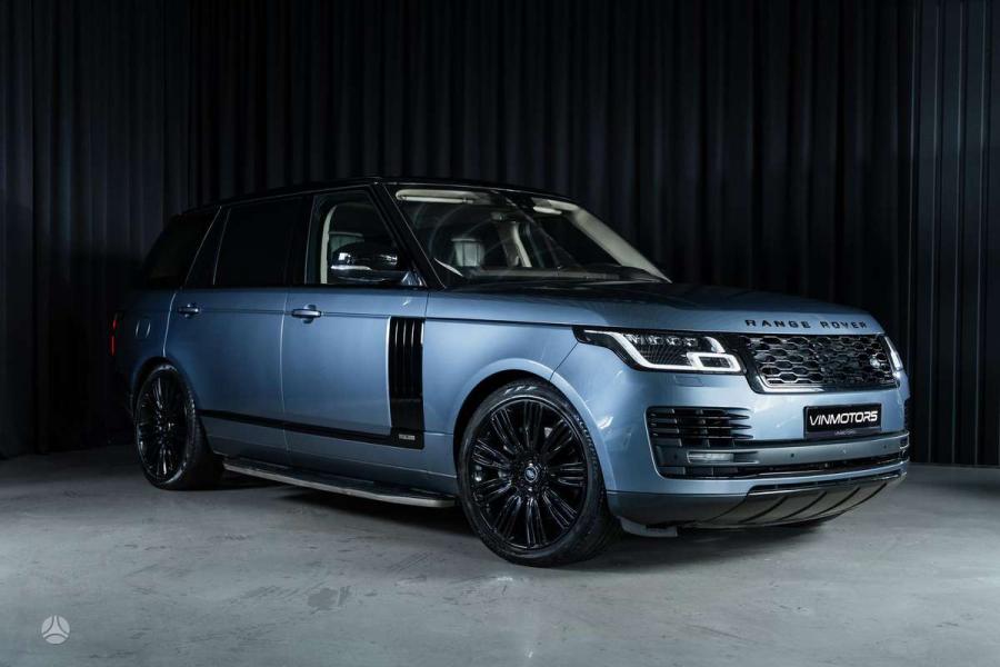 Grey Land Rover Range Rover 2019 in Vilnius, with an engine capacity of 4.37 L and mileage of 161 thousand km for 49999 €, photo 4 on AUTOMOTO.COM.LV