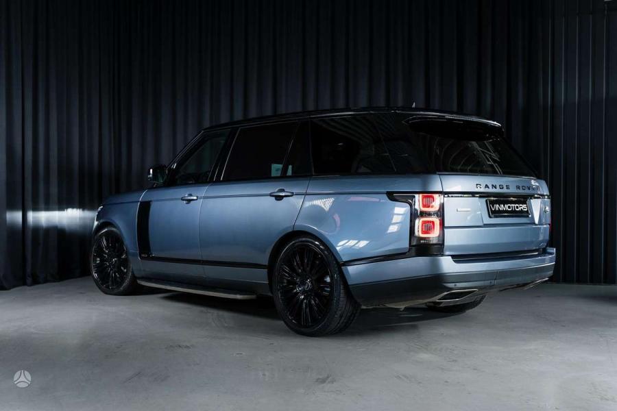 Grey Land Rover Range Rover 2019 in Vilnius, with an engine capacity of 4.37 L and mileage of 161 thousand km for 49999 €, photo 7 on AUTOMOTO.COM.LV
