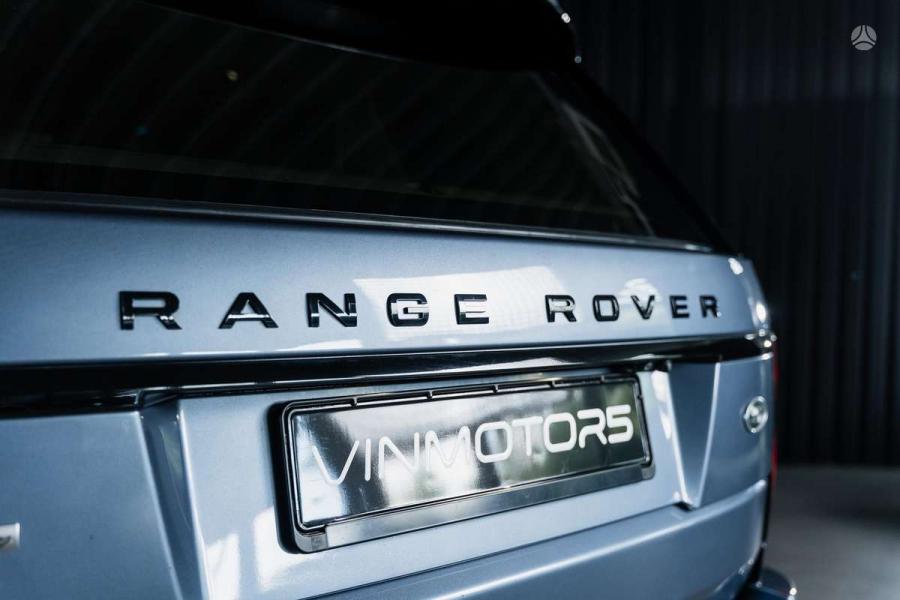 Grey Land Rover Range Rover 2019 in Vilnius, with an engine capacity of 4.37 L and mileage of 161 thousand km for 49999 €, photo 10 on AUTOMOTO.COM.LV
