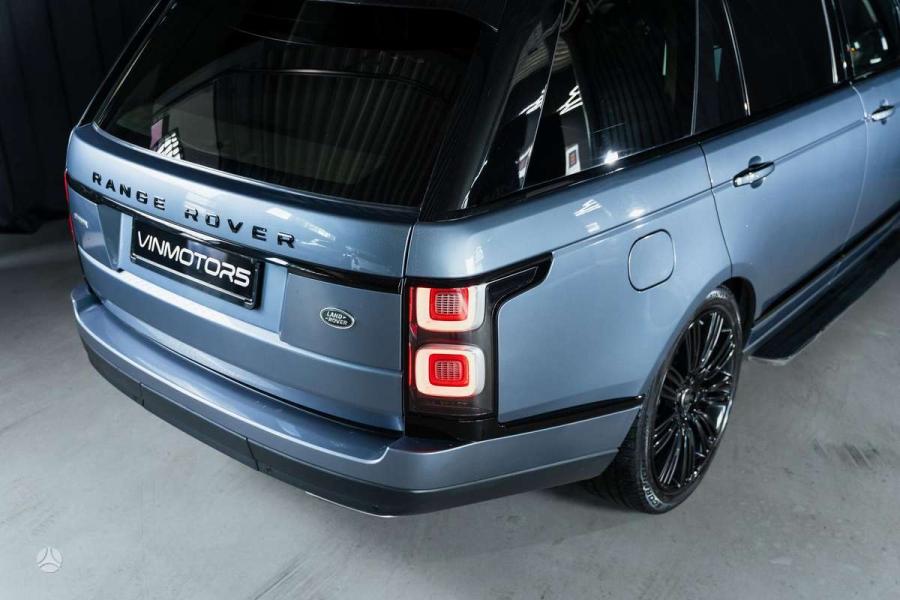 Grey Land Rover Range Rover 2019 in Vilnius, with an engine capacity of 4.37 L and mileage of 161 thousand km for 49999 €, photo 11 on AUTOMOTO.COM.LV