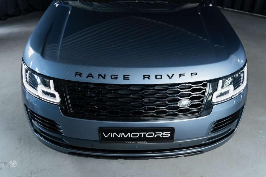 Grey Land Rover Range Rover 2019 in Vilnius, with an engine capacity of 4.37 L and mileage of 161 thousand km for 49999 €, photo 13 on AUTOMOTO.COM.LV
