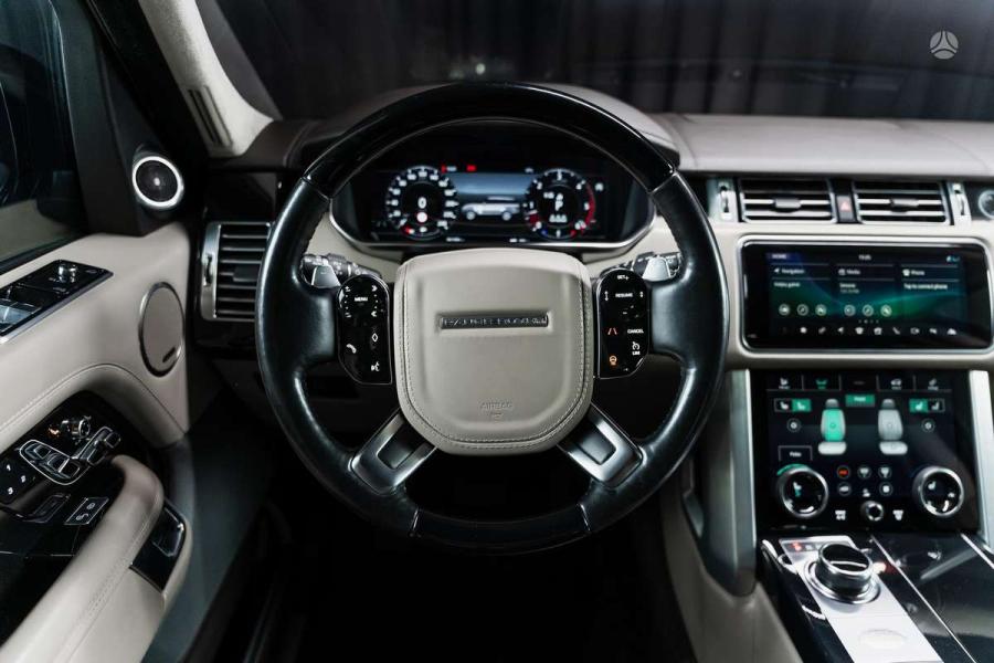 Grey Land Rover Range Rover 2019 in Vilnius, with an engine capacity of 4.37 L and mileage of 161 thousand km for 49999 €, photo 20 on AUTOMOTO.COM.LV