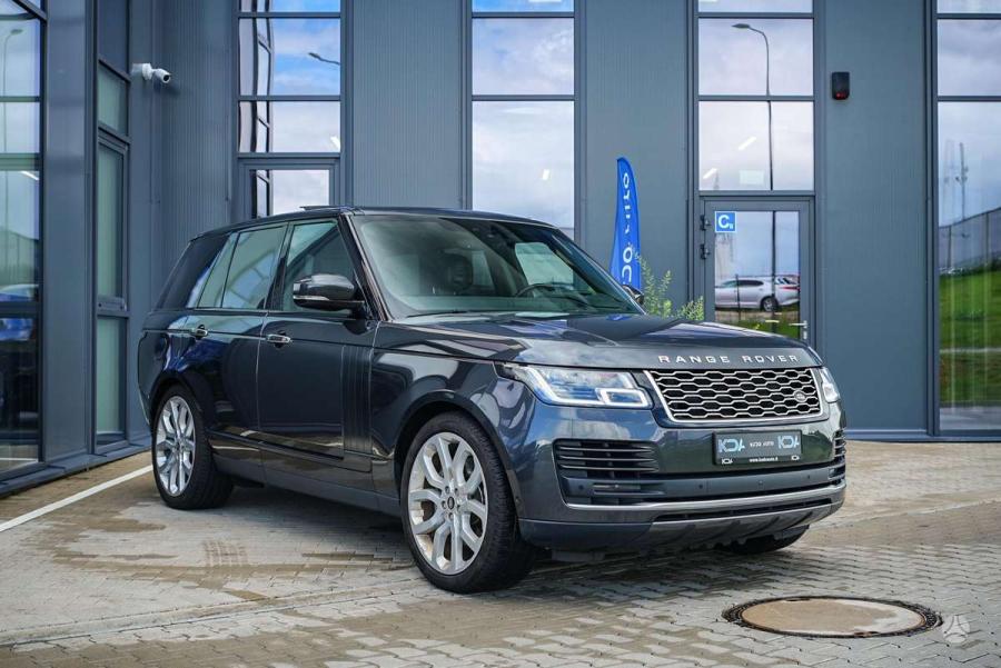 Pelēks Land Rover Range Rover 2019 Kauņa, ar dzinēja tilpumu 4.37 L un nobraukumu 172 tūkst. km par 37950 €, foto 1 vietnē AUTOMOTO.COM.LV