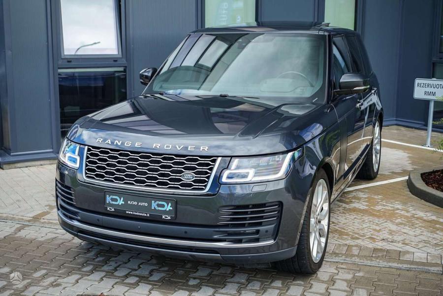 Pelēks Land Rover Range Rover 2019 Kauņa, ar dzinēja tilpumu 4.37 L un nobraukumu 172 tūkst. km par 37950 €, foto 5 vietnē AUTOMOTO.COM.LV