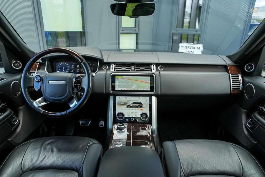 Pelēks Land Rover Range Rover 2019 Kauņa, ar dzinēja tilpumu 4.37 L un nobraukumu 172 tūkst. km par 37950 €, foto 18 vietnē AUTOMOTO.COM.LV