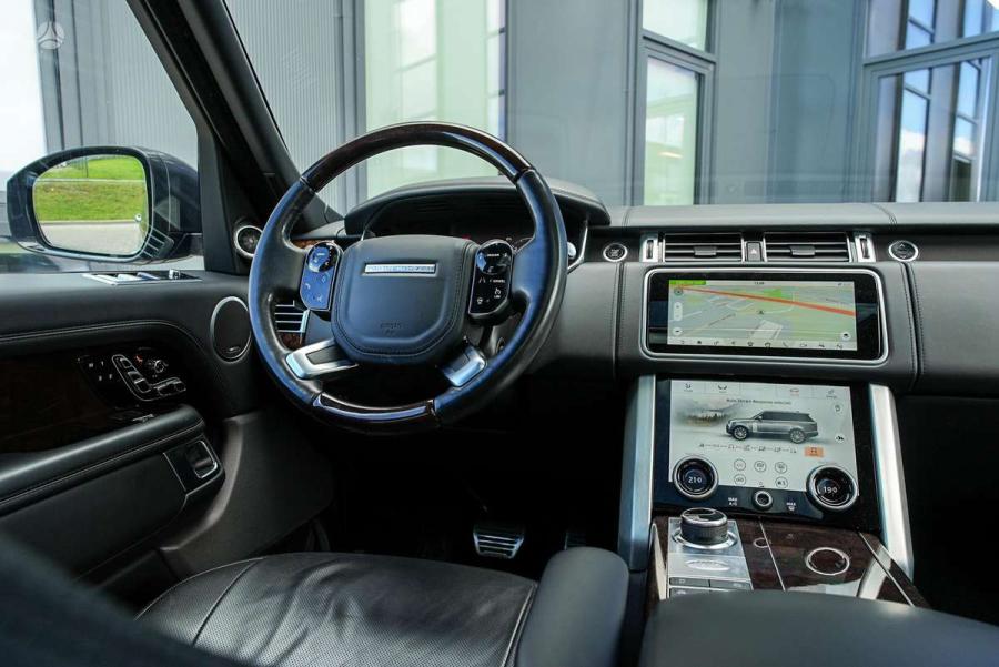 Pelēks Land Rover Range Rover 2019 Kauņa, ar dzinēja tilpumu 4.37 L un nobraukumu 172 tūkst. km par 37950 €, foto 19 vietnē AUTOMOTO.COM.LV