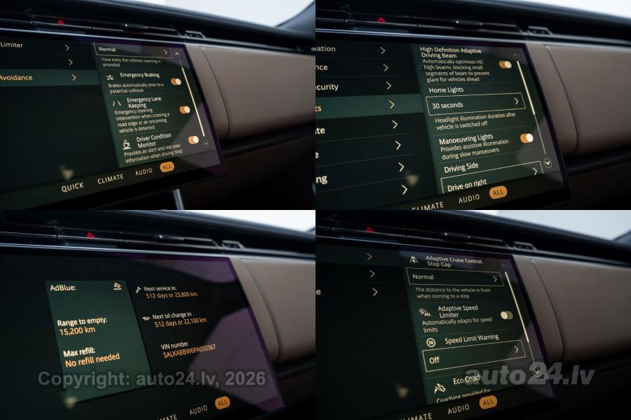 Pelēks Land Rover Range Rover 2023 Tartu, ar dzinēja tilpumu 3.00 L un nobraukumu 76 tūkst. km par 129900 €, foto 28 vietnē AUTOMOTO.COM.LV