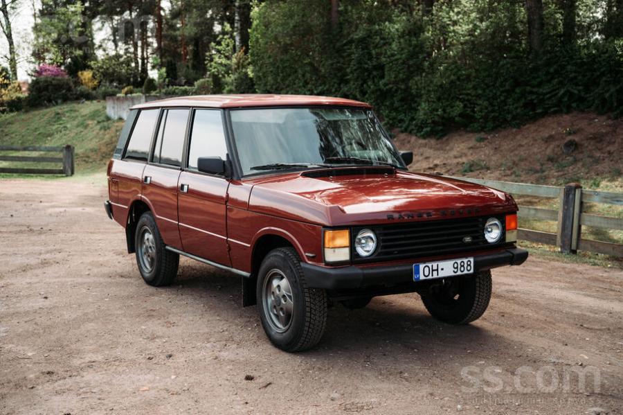 Sarkans Land Rover Range Rover 1989 Rīga, ar dzinēja tilpumu 3.90 L un nobraukumu 160 tūkst. km par 10200 €, foto 1 vietnē AUTOMOTO.COM.LV