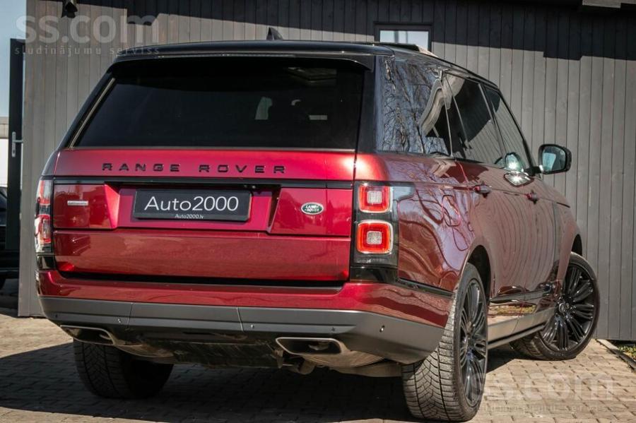 Red Land Rover Range Rover 2018 in Tukums, with an engine capacity of 4.40 L and mileage of 219 thousand km for 46990 €, photo 3 on AUTOMOTO.COM.LV