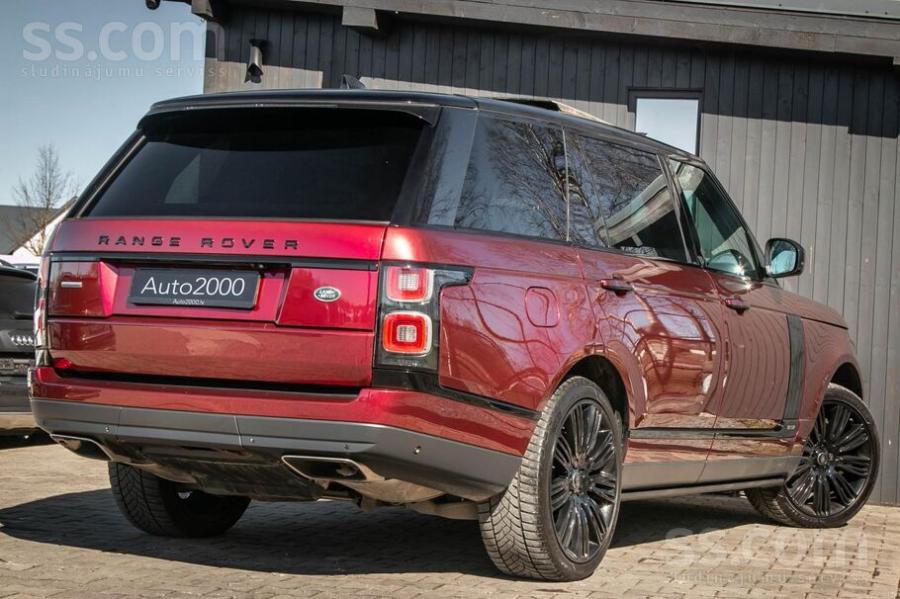 Red Land Rover Range Rover 2018 in Tukums, with an engine capacity of 4.40 L and mileage of 219 thousand km for 46990 €, photo 7 on AUTOMOTO.COM.LV