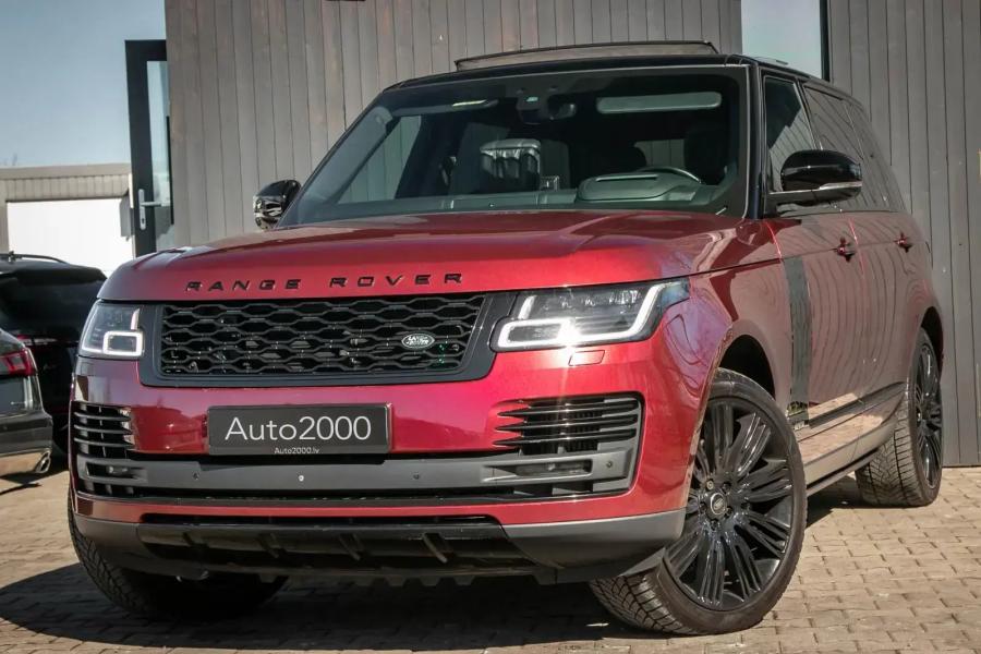 Red Land Rover Range Rover 2018 in Tukums, with an engine capacity of 4.40 L and mileage of 219 thousand km for 39990 €, photo 1 on AUTOMOTO.COM.LV