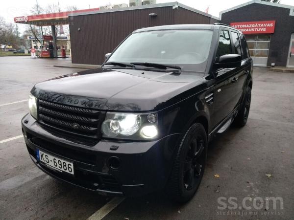 Melns Land Rover Range Rover Sport 2006 Rīga, ar dzinēja tilpumu 2.70 L un nobraukumu 250 tūkst. km par 6000 €, foto 1 vietnē AUTOMOTO.COM.LV