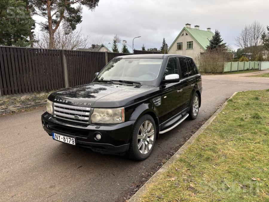 Black Land Rover Range Rover Sport 2007 in Riga, with an engine capacity of 3.60 L and mileage of 320 thousand km for 1500 €, photo 2 on AUTOMOTO.COM.LV