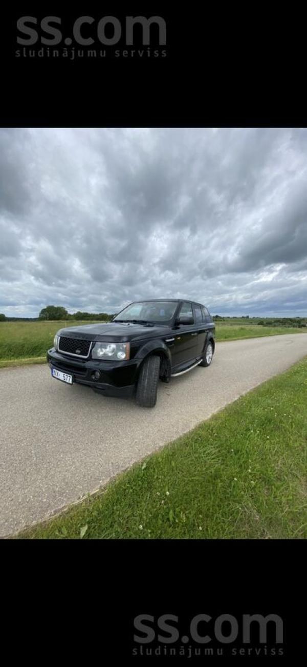 Black Land Rover Range Rover Sport 2007 in Bauska, with an engine capacity of 3.60 L and mileage of 330 thousand km for 3950 €, photo 1 on AUTOMOTO.COM.LV