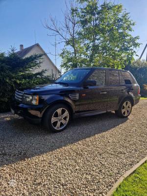Melns Land Rover Range Rover Sport 2008 Panevēža, ar dzinēja tilpumu 3.63 L un nobraukumu 299 tūkst. km par 5600 €, foto  vietnē AUTOMOTO.COM.LV