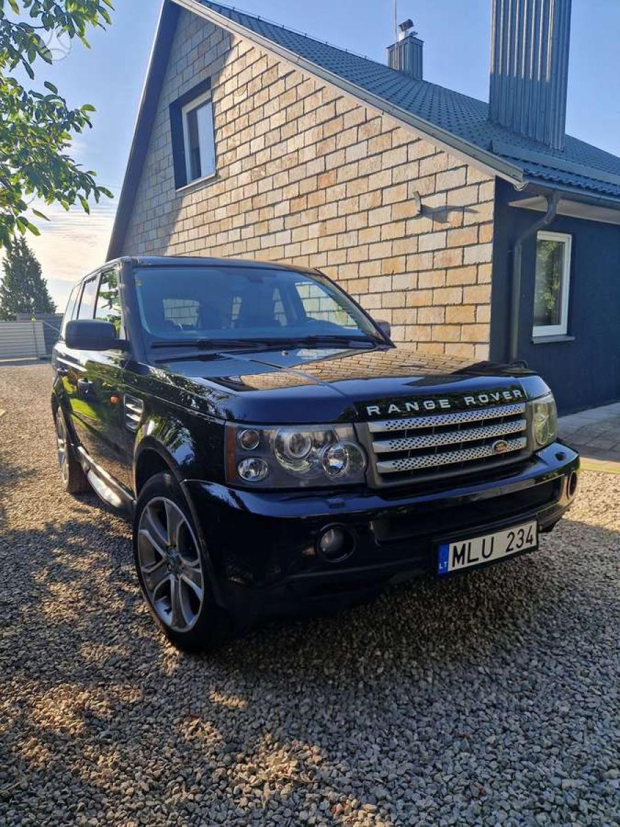 Melns Land Rover Range Rover Sport 2008 Panevēža, ar dzinēja tilpumu 3.63 L un nobraukumu 299 tūkst. km par 5600 €, foto 3 vietnē AUTOMOTO.COM.LV