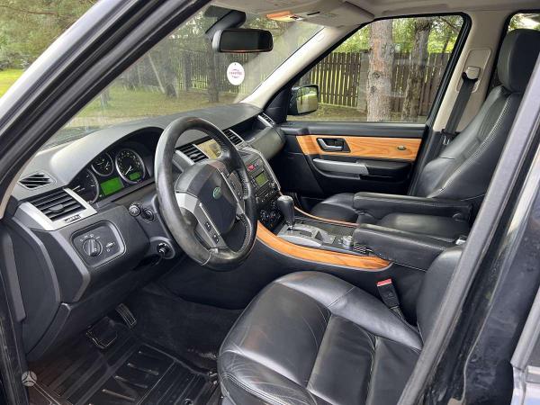Black Land Rover Range Rover Sport 2008 in Vilnius, with an engine capacity of 3.63 L and mileage of 375 thousand km for 2999 €, photo 11 on AUTOMOTO.COM.LV