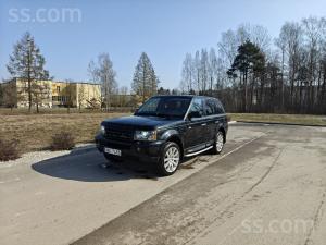 Melns Land Rover Range Rover Sport 2009 Rīga, ar dzinēja tilpumu 3.60 L un nobraukumu 280 tūkst. km par 6500 €, foto  vietnē AUTOMOTO.COM.LV