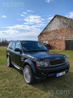 Melns Land Rover Range Rover Sport 2010 Ogre, ar dzinēja tilpumu 3.00 L un nobraukumu 342 tūkst. km par 8500 €, foto  vietnē AUTOMOTO.COM.LV