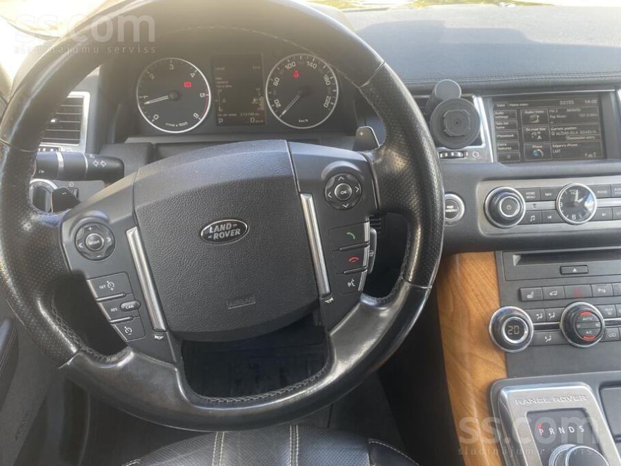 Melns Land Rover Range Rover Sport 2012 Rīga, ar dzinēja tilpumu 3.00 L un nobraukumu 274 tūkst. km par 8200 €, foto 7 vietnē AUTOMOTO.COM.LV