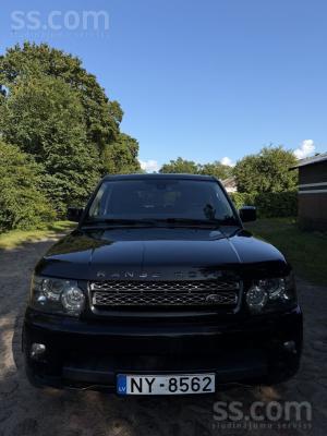 Melns Land Rover Range Rover Sport 2012 Liepāja, ar dzinēja tilpumu 3.00 L un nobraukumu 316 tūkst. km par 9600 €, foto  vietnē AUTOMOTO.COM.LV
