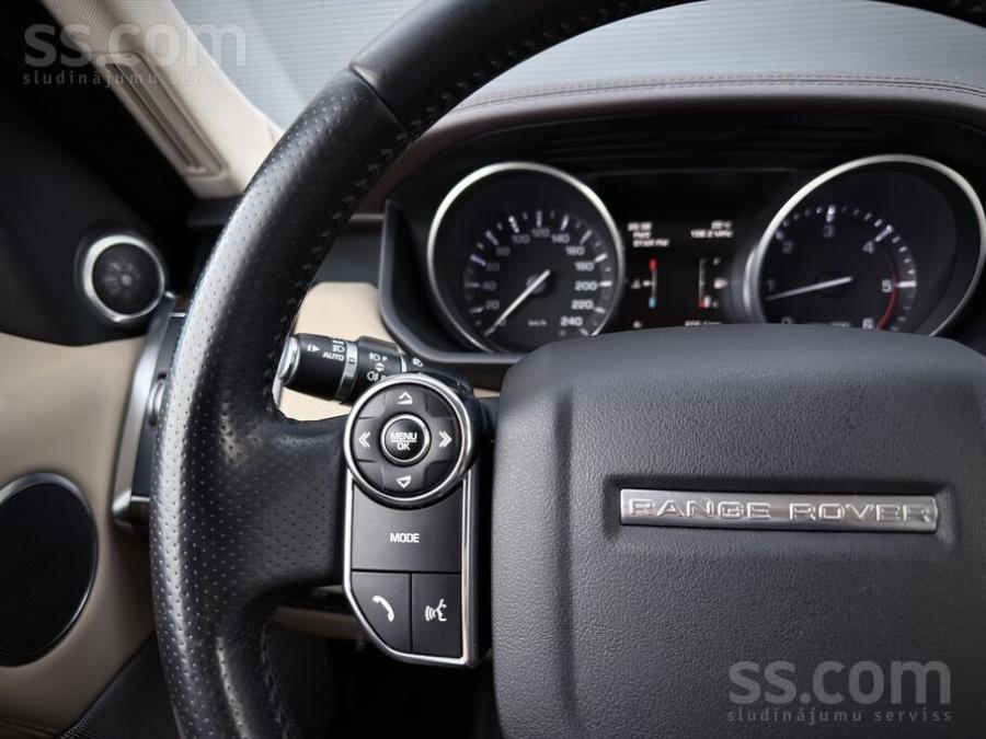 Black Land Rover Range Rover Sport 2013 in Riga, with an engine capacity of 3.00 L and mileage of 223 thousand km for 14900 €, photo 13 on AUTOMOTO.COM.LV