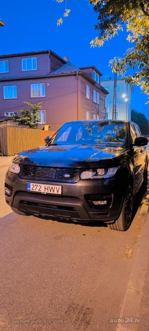 Melns Land Rover Range Rover Sport 2013 Tallina, ar dzinēja tilpumu 3.00 L un nobraukumu 266 tūkst. km par 16500 €, foto  vietnē AUTOMOTO.COM.LV