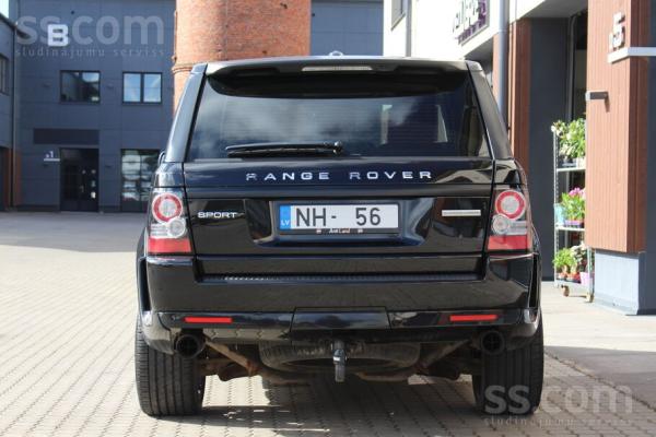 Black Land Rover Range Rover Sport 2013 in Riga, with an engine capacity of 5.00 L and mileage of 85 thousand km for 22800 €, photo 6 on AUTOMOTO.COM.LV