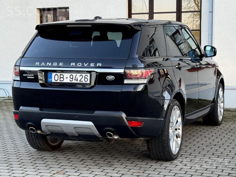 Black Land Rover Range Rover Sport 2014 in Jelgava, with an engine capacity of 3.00 L and mileage of 185 thousand km for 17900 €, photo 3 on AUTOMOTO.COM.LV