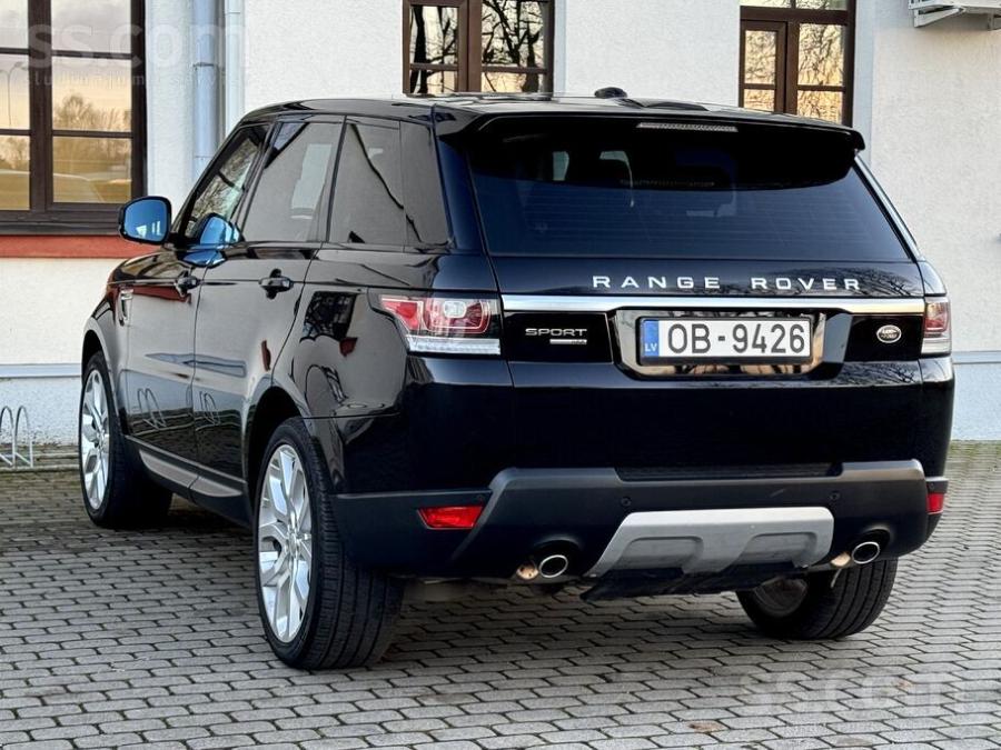 Black Land Rover Range Rover Sport 2014 in Jelgava, with an engine capacity of 3.00 L and mileage of 185 thousand km for 17900 €, photo 4 on AUTOMOTO.COM.LV