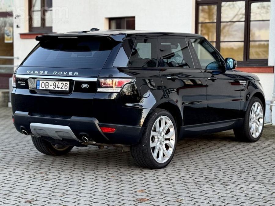 Black Land Rover Range Rover Sport 2014 in Jelgava, with an engine capacity of 3.00 L and mileage of 185 thousand km for 17900 €, photo 7 on AUTOMOTO.COM.LV