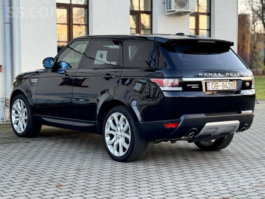 Black Land Rover Range Rover Sport 2014 in Jelgava, with an engine capacity of 3.00 L and mileage of 185 thousand km for 17900 €, photo 8 on AUTOMOTO.COM.LV