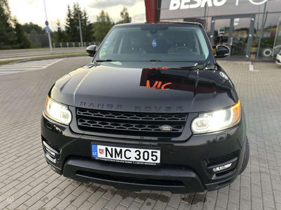 Black Land Rover Range Rover Sport 2014 in Utena, with an engine capacity of 2.99 L and mileage of 254 thousand km for 12650 €, photo 2 on AUTOMOTO.COM.LV