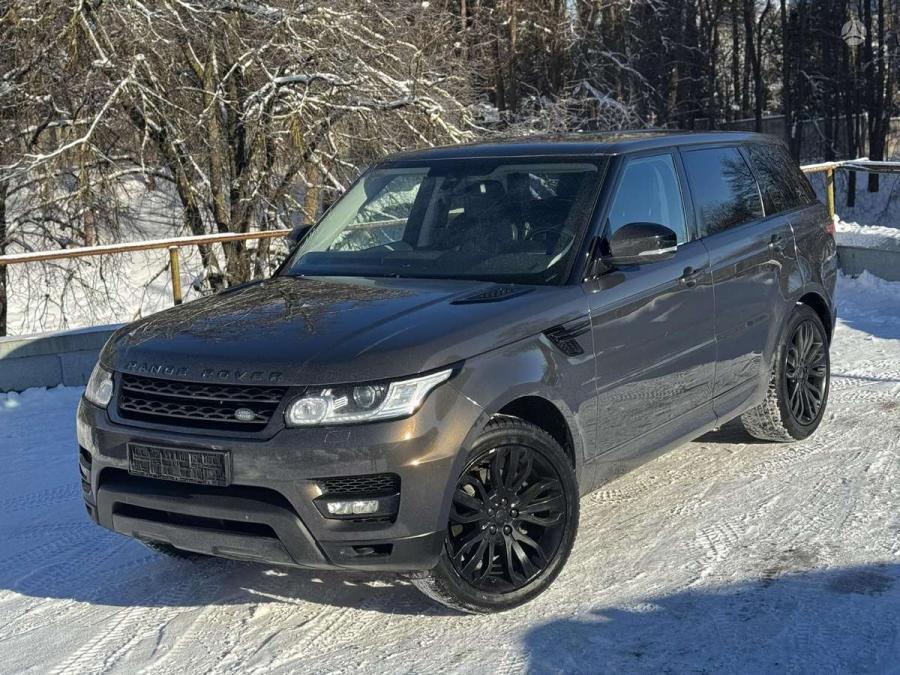 Melns Land Rover Range Rover Sport 2014 Viļņa, ar dzinēja tilpumu 2.99 L un nobraukumu 301 tūkst. km par 14900 €, foto 1 vietnē AUTOMOTO.COM.LV