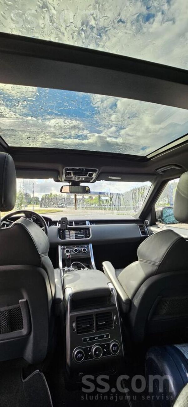 Melns Land Rover Range Rover Sport 2014 Rīga, ar dzinēja tilpumu 3.00 L un nobraukumu 180 tūkst. km par 18000 €, foto 5 vietnē AUTOMOTO.COM.LV