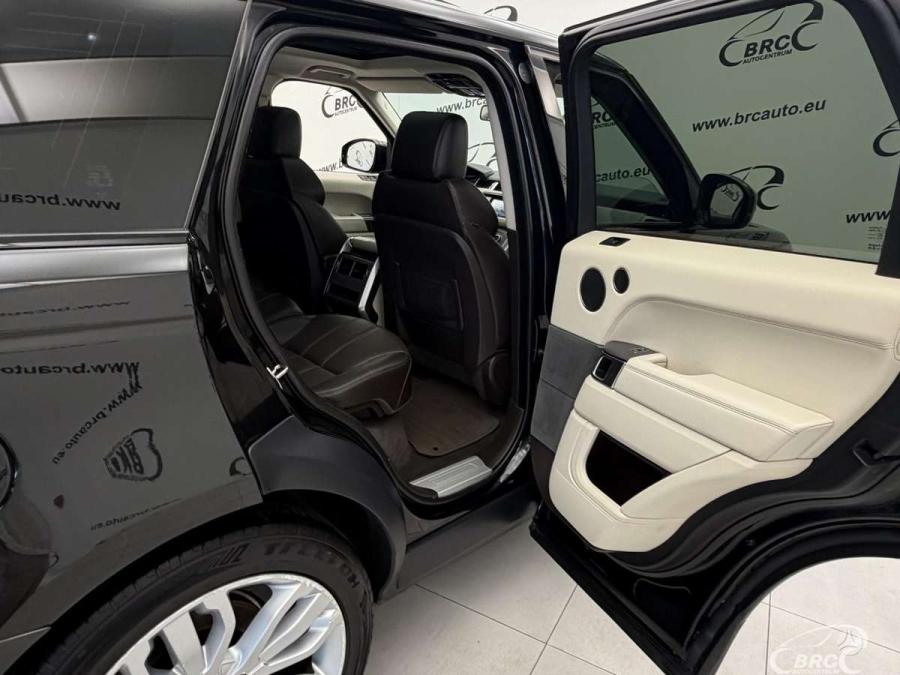 Black Land Rover Range Rover Sport 2014 in Vilnius, with an engine capacity of 2.99 L and mileage of 362 thousand km for 9900 €, photo 15 on AUTOMOTO.COM.LV