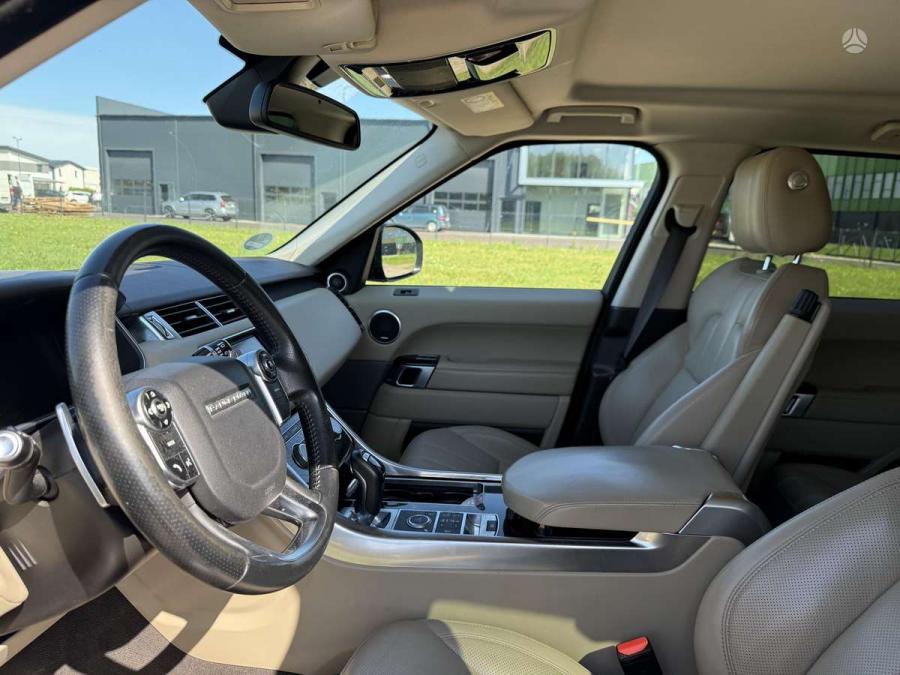 Melns Land Rover Range Rover Sport 2014 Viļņa, ar dzinēja tilpumu 2.99 L un nobraukumu 212 tūkst. km par 14000 €, foto 14 vietnē AUTOMOTO.COM.LV